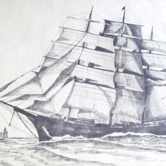 JAMES E, STRLPHEN 1968 | Art | Vintage Scetch Drawing By James E ...